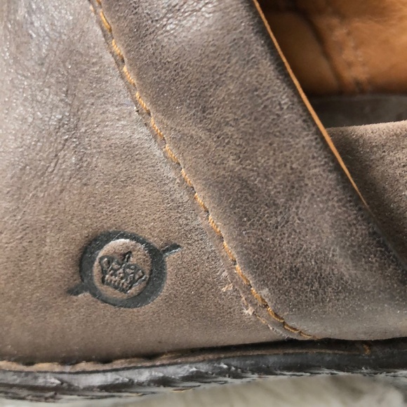 Born | Shoes | 7 Born Brown Leather Clogs 2 Inch Heel | Poshmark